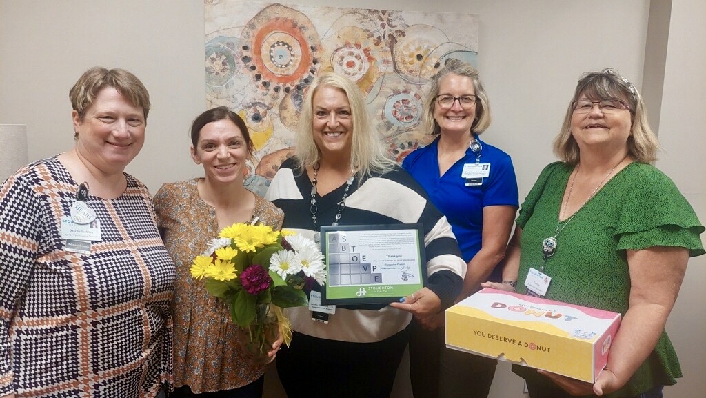 Dr. Laura Stolcpart Receives “A Step Above” Award from Stoughton Health ...